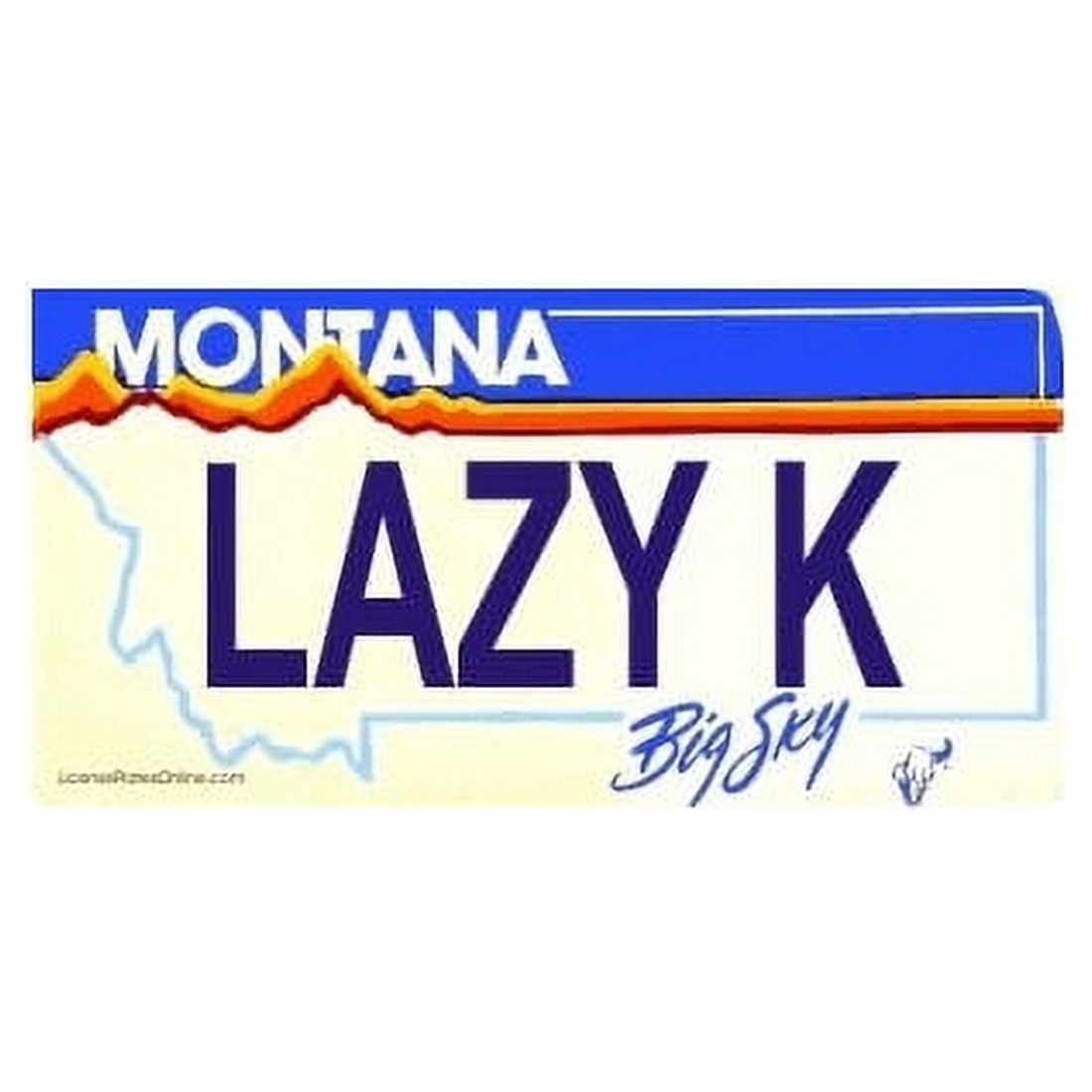 Design It Yourself Custom Montana Plate. Free Personalization on Plate ...