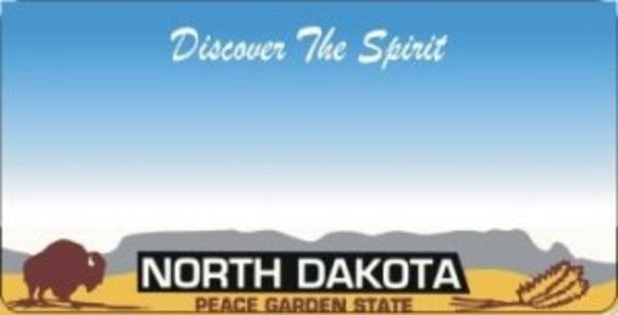 Design It Yourself Custom North Dakota Plate. Free Personalization on ...