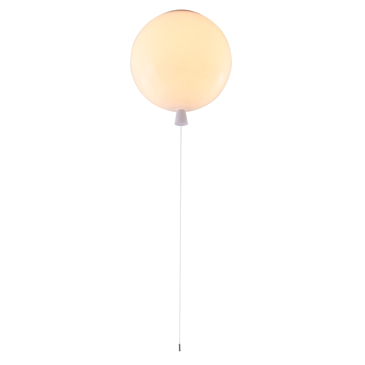 Design Living 1-Light White Acrylic Balloon Flush Mount Fixture ...