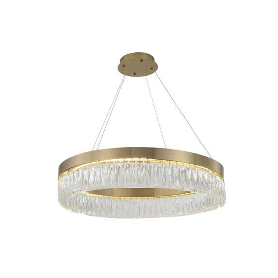 Design Living LED Chandelier, Gold, 32" x 32" x 6" - Walmart.com