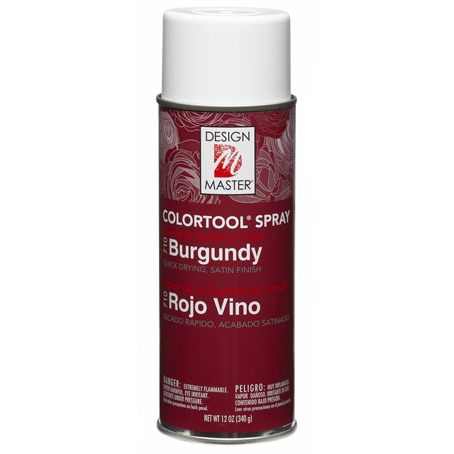 Design Master Colortool Spray Paint 12oz-Burgundy - Walmart.com