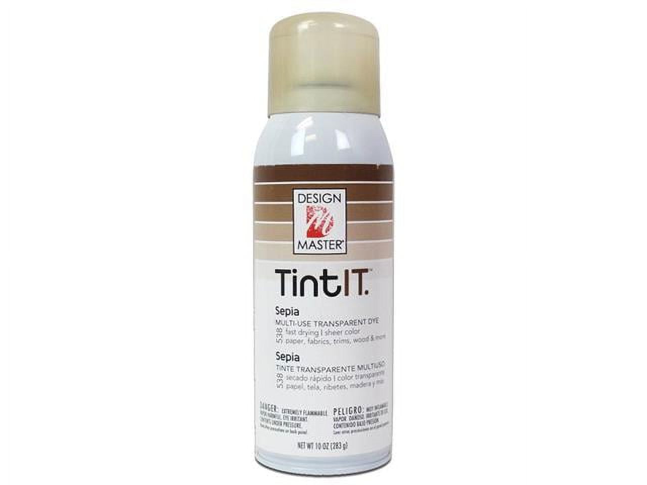 Design Master Tint IT Transparent Dye Spray Paint, 10-Ounce, Sepia ...