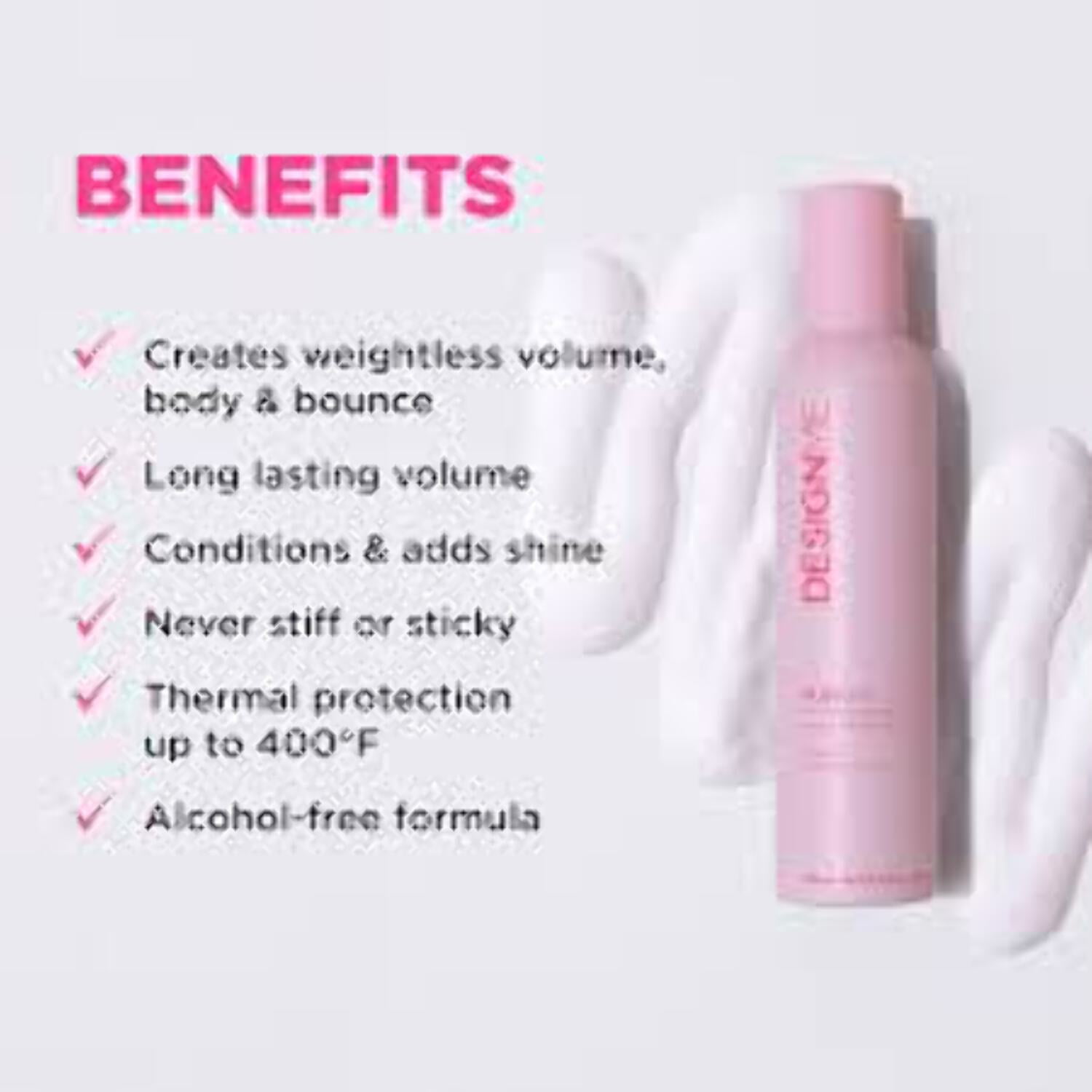 Design.Me Puff.Me Hair Curling Volumizing Mousse - 8.5 oz (New ...