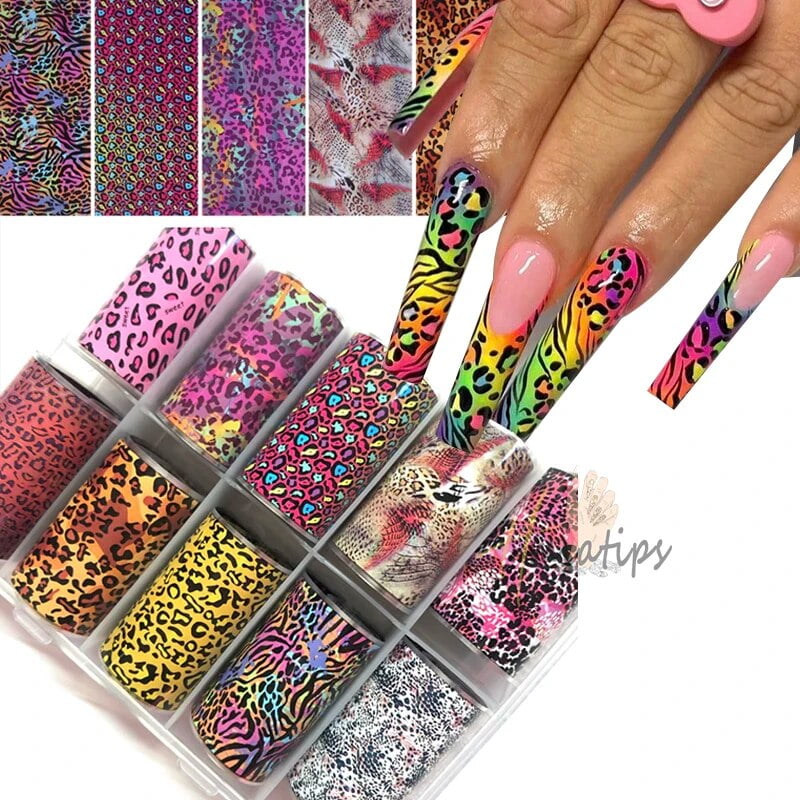 Design Nail Art Transfer Foils for Transfer Paper Stickers Sliders ...