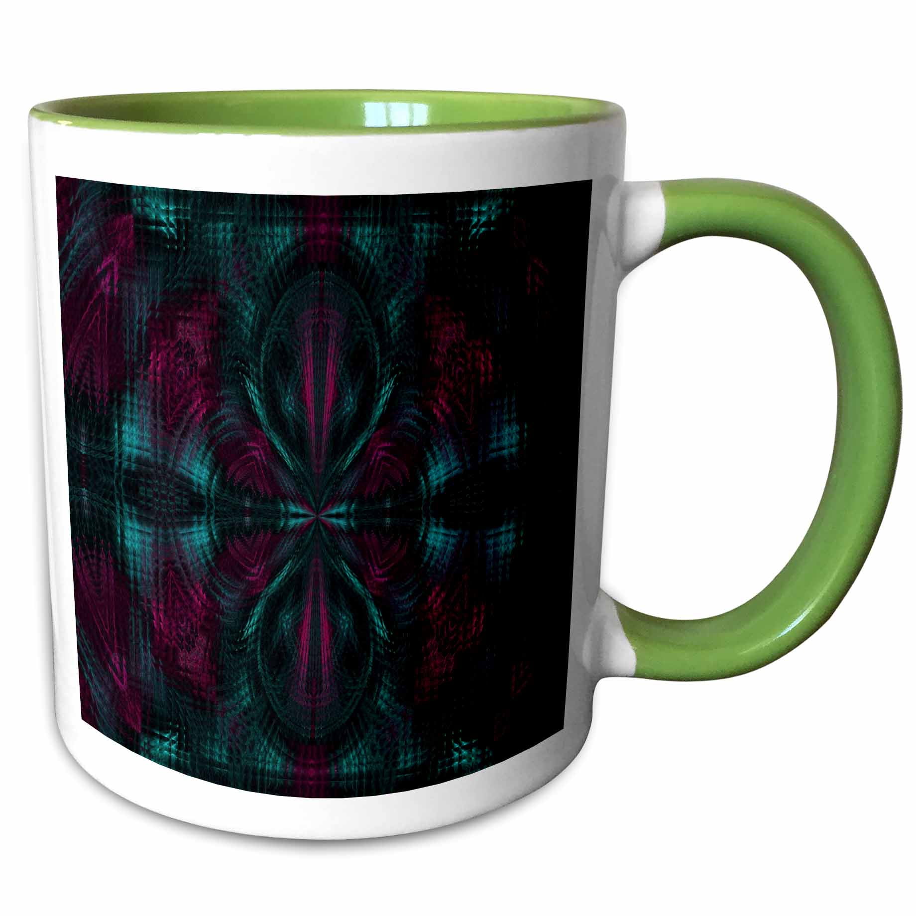 3drose, Design of a Pink and Emerald Glass Hourglass, 11oz Two-tone ...