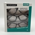 Design Optics by Foster Grant Fashion Cateye Reading Glasses 3 PK +2.00 ...