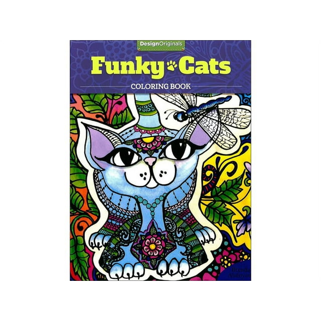 Design Originals Funky Cats Coloring Bk - Walmart.com