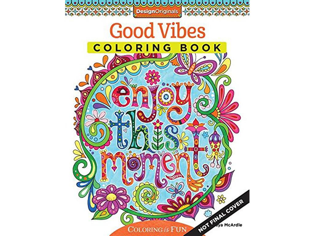 Design Originals Good Vibes Coloring Book - Walmart.com