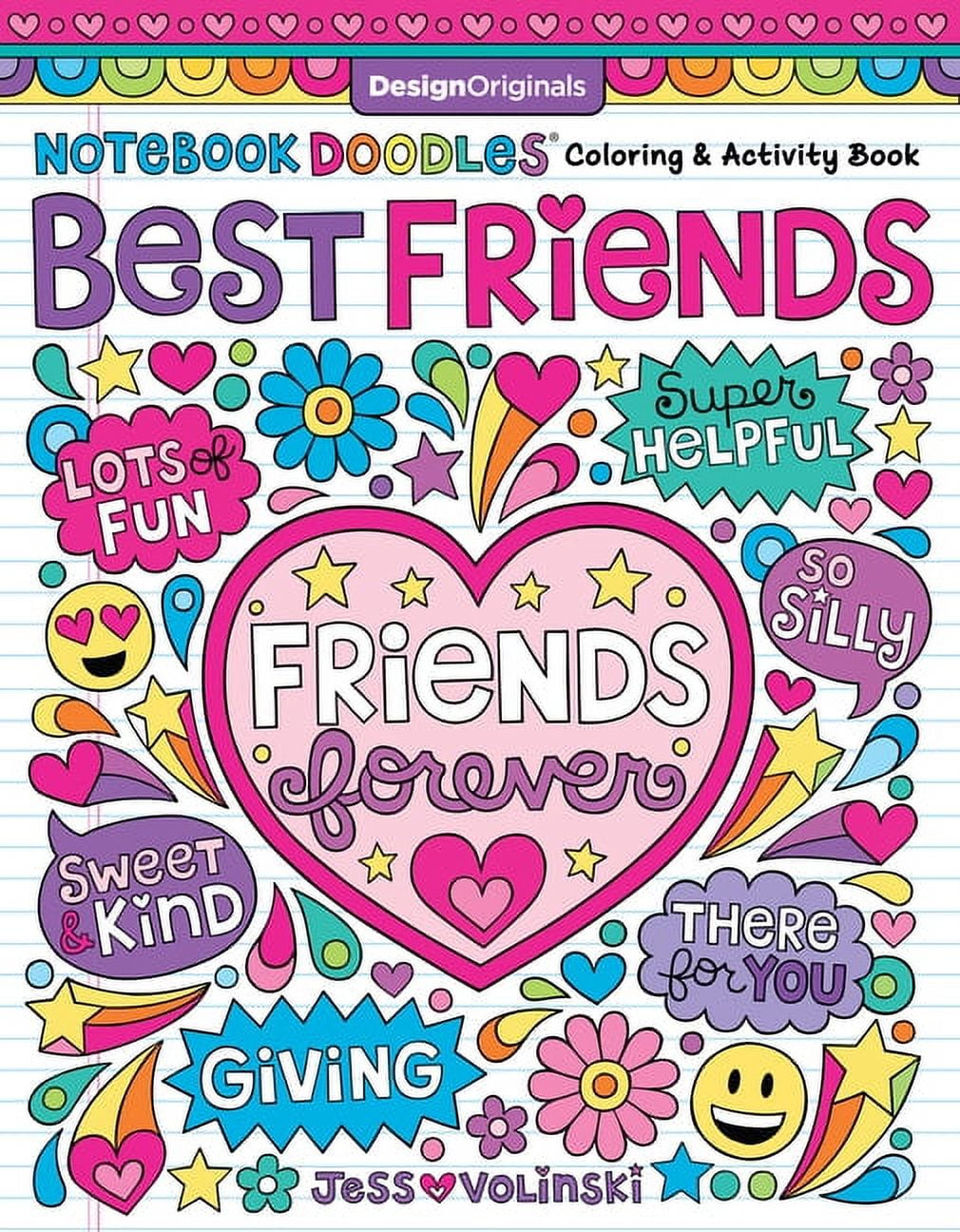 Design Originals Notebook Doodles Best Friends - Walmart.com