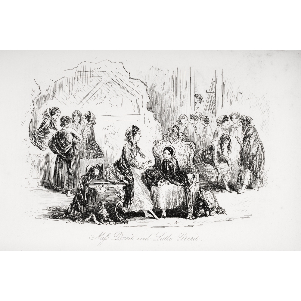 Design Pics DPI1860203 Miss Dorrit & Little Dorrit. Illustration From ...