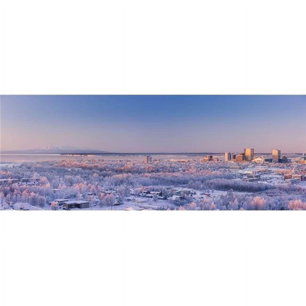 Design Pics DPI2332503 Aerial View of Downtown Anchorage At Sunset ...