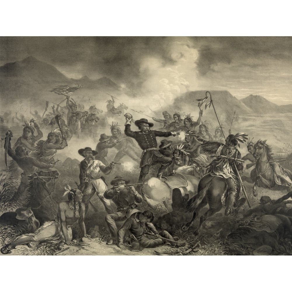 Design Pics The Death of General Custer At The Battle of The Little Big ...