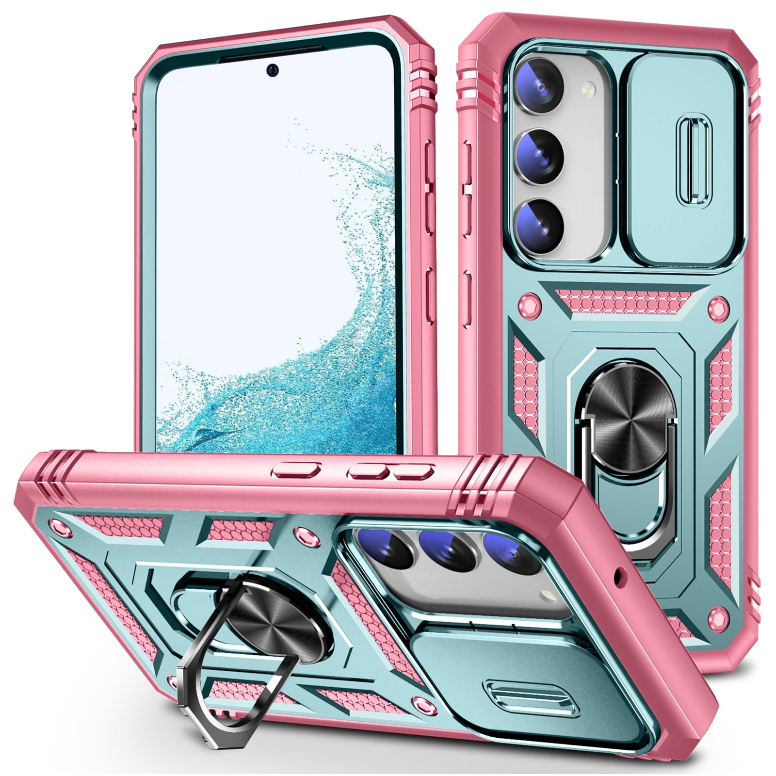 Design for Samsung Galaxy S23 FE Heavy Duty Phone Case with Camera Lens ...