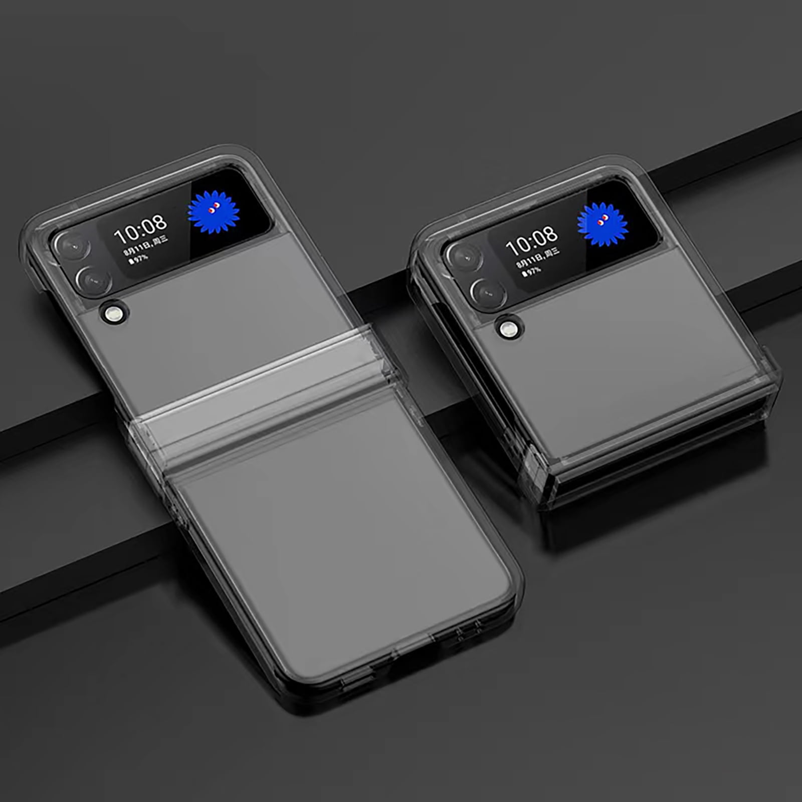 Design for Samsung Galaxy Z Flip 3 Case with Hinge Protection, Liquid ...