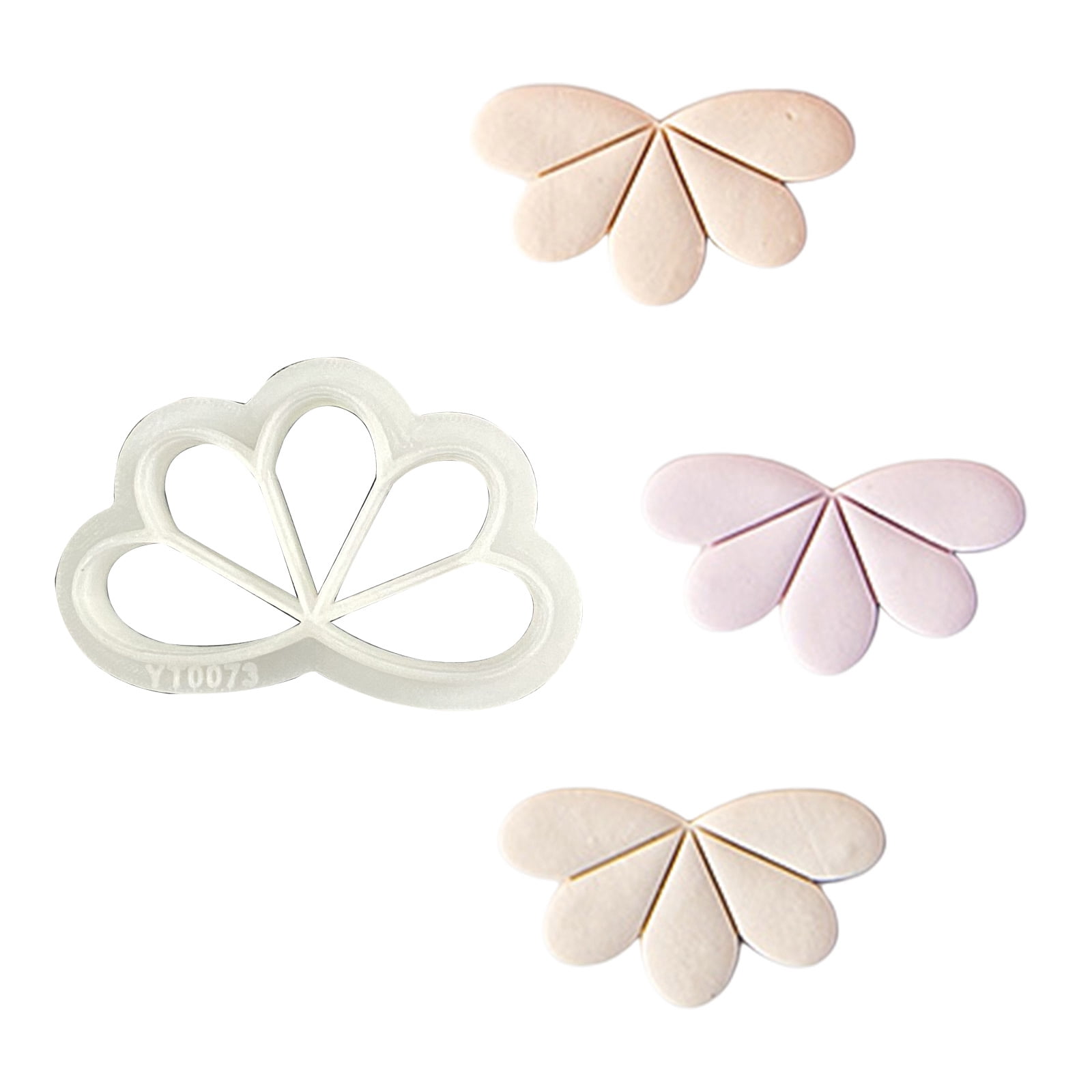 Design Soft Pottery Earring Mold Aestheticism Petal Jewelry Pendant ...