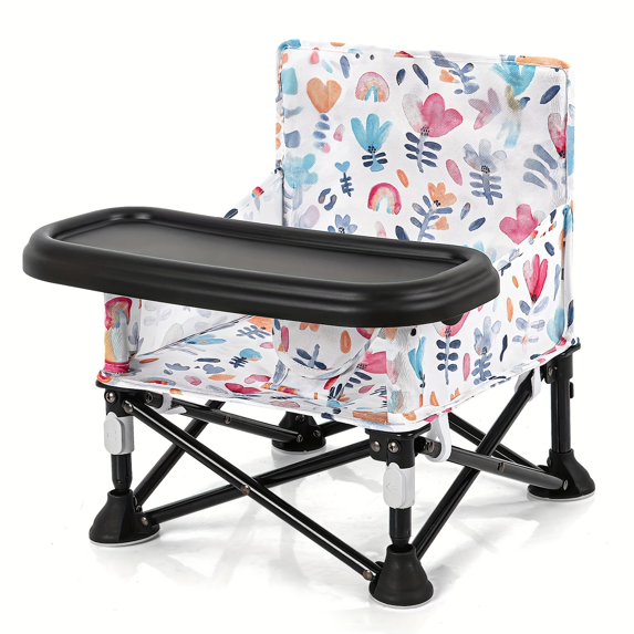 Design Straps Chairs Foldable Dining Chair, Portable with Tray, Easy ...