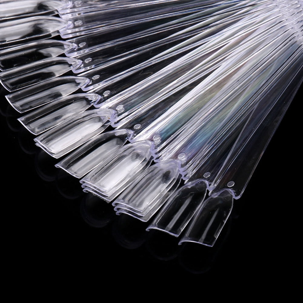 Design Tips 32Pcs Tool Art Fan Polish False Board Sticks Nail Display ...