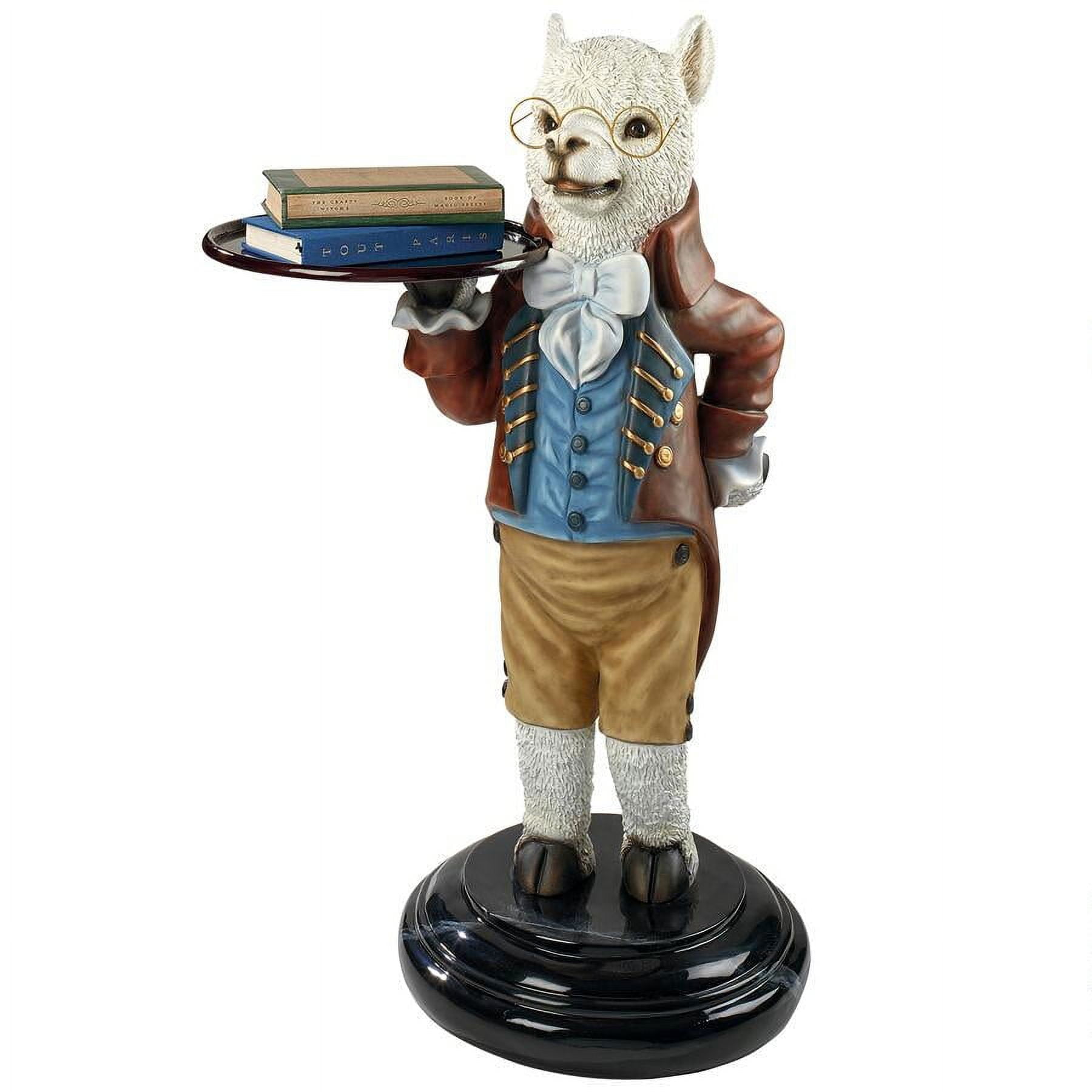 Design Toscano Alfred the Alpaca at Your Service Sculptural Butler ...