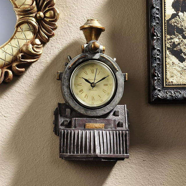 Design Toscano All Aboard Locomotive Train Wall Clock - Walmart.com