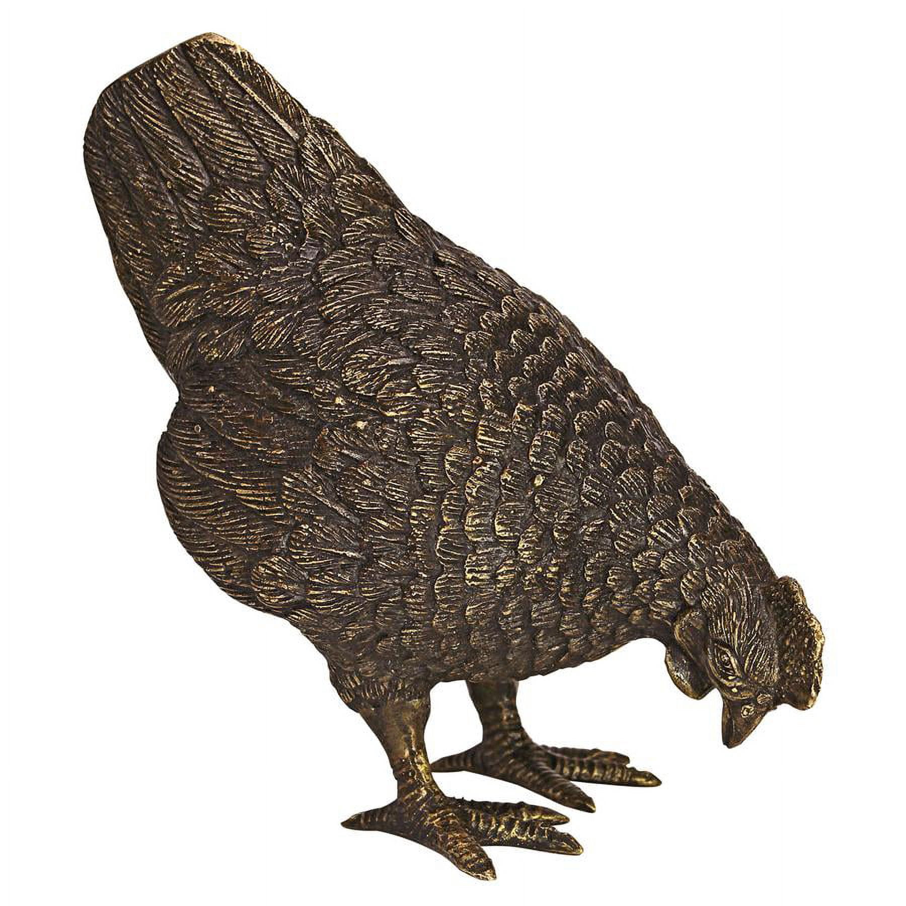 Design Toscano Barnyard Hen Cast Bronze Garden Statue - Walmart.com