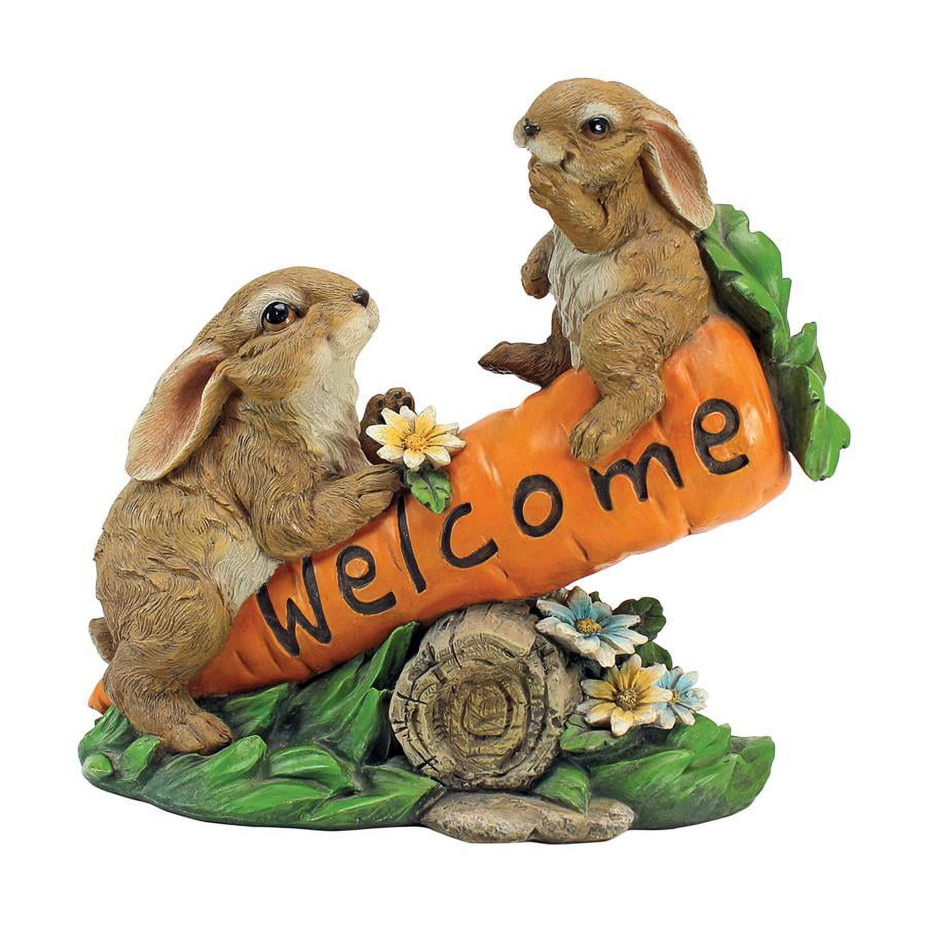 Design Toscano Bunny Bunch Welcome Sign Statue - Walmart.com