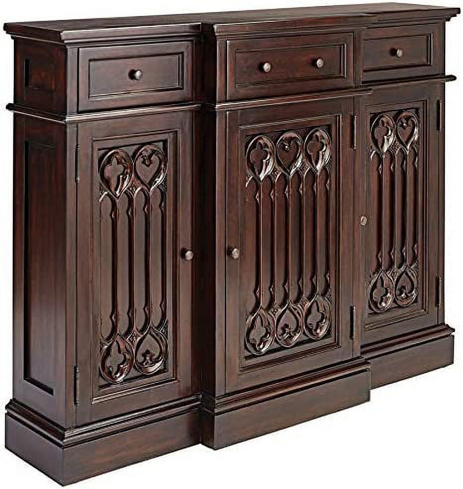 Design Toscano Canterbury Abbey Gothic Sideboard Console Table ...
