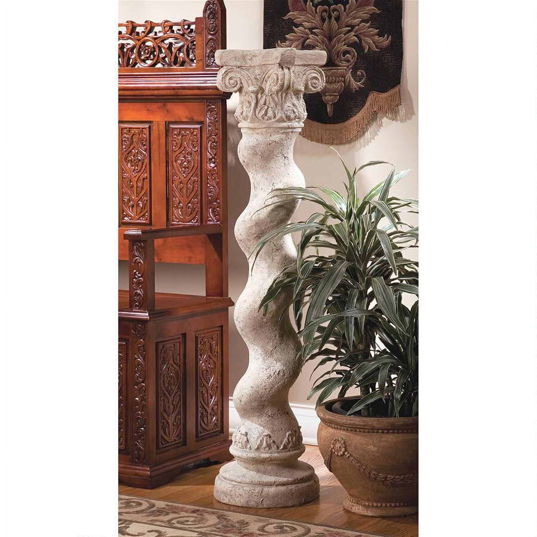 Design Toscano Capitoline Barley Twisted Column - Walmart.com