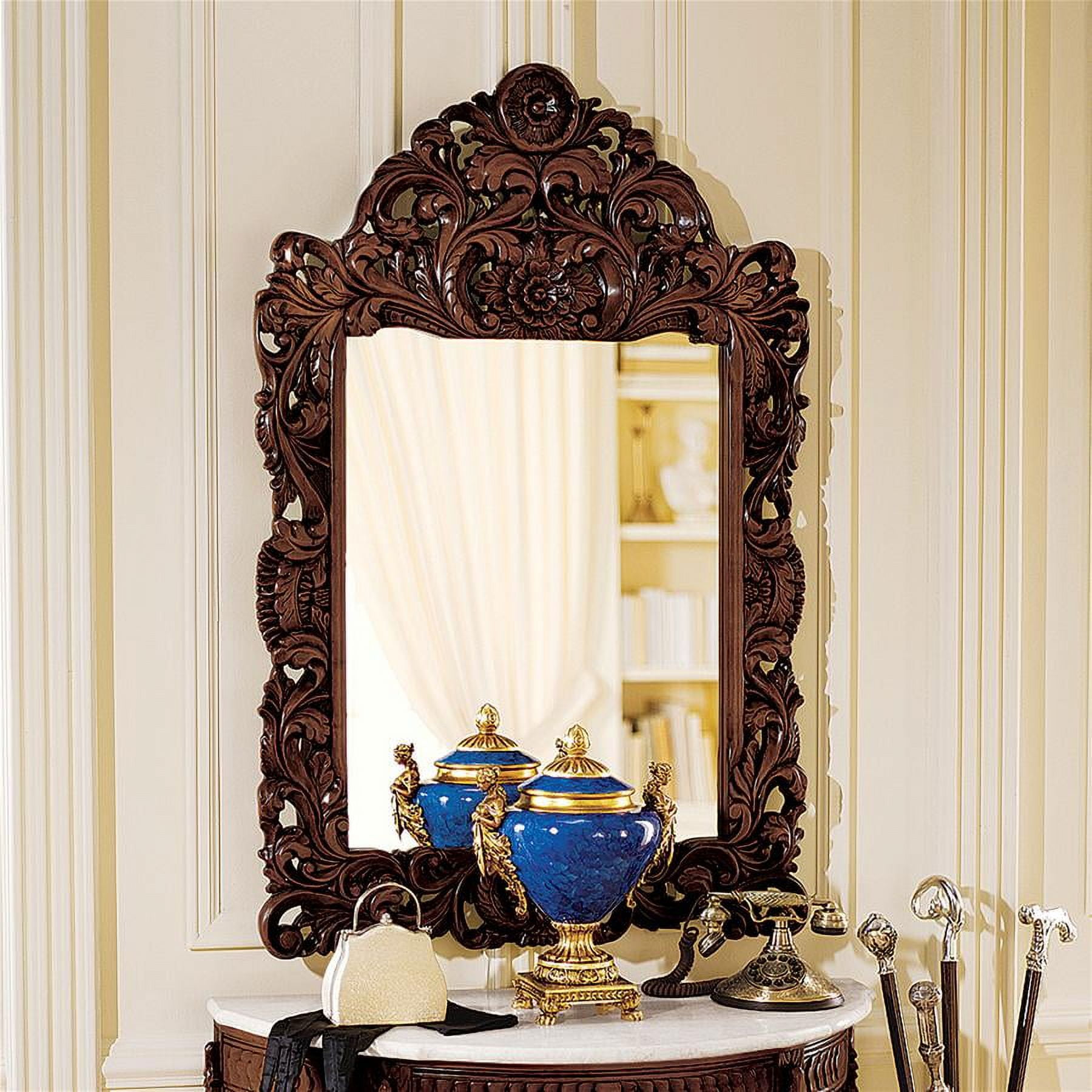 Design Toscano Chateau Gallet Hardwood Mirror - Walmart.com
