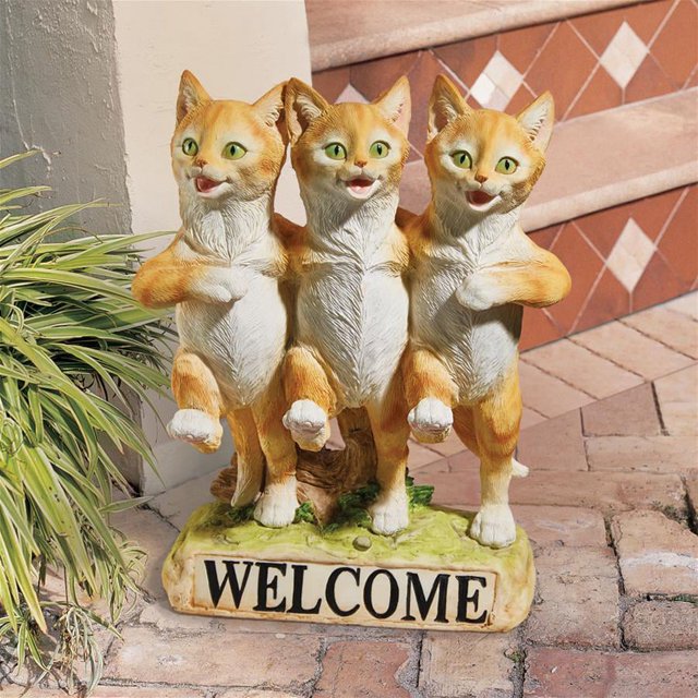 Design Toscano Chorus Line of Cats Garden Welcome Statue - Walmart.com