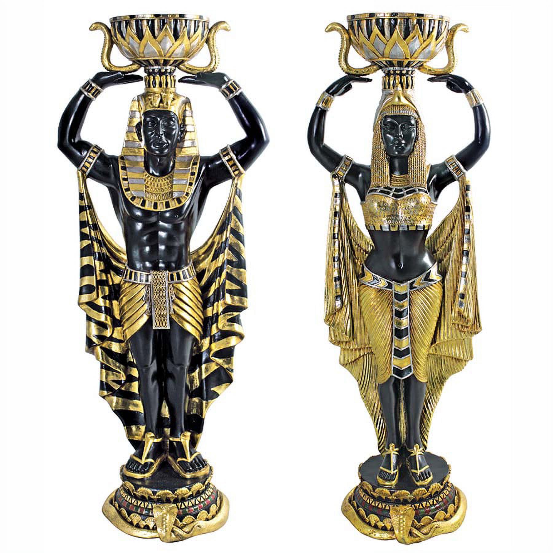 Design Toscano Cleopatra's Nubian Servants Large-Scale Statues: Guard ...