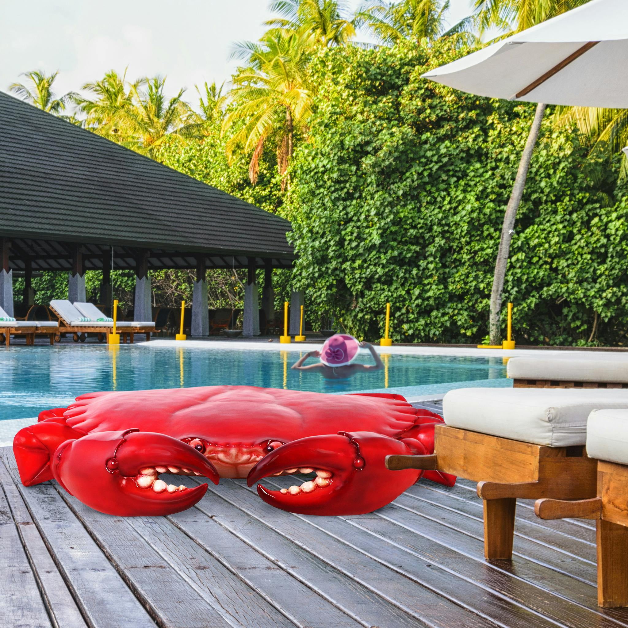 Design Toscano Colossal Crustacean Grand-Scale Giant King Crab Statue ...