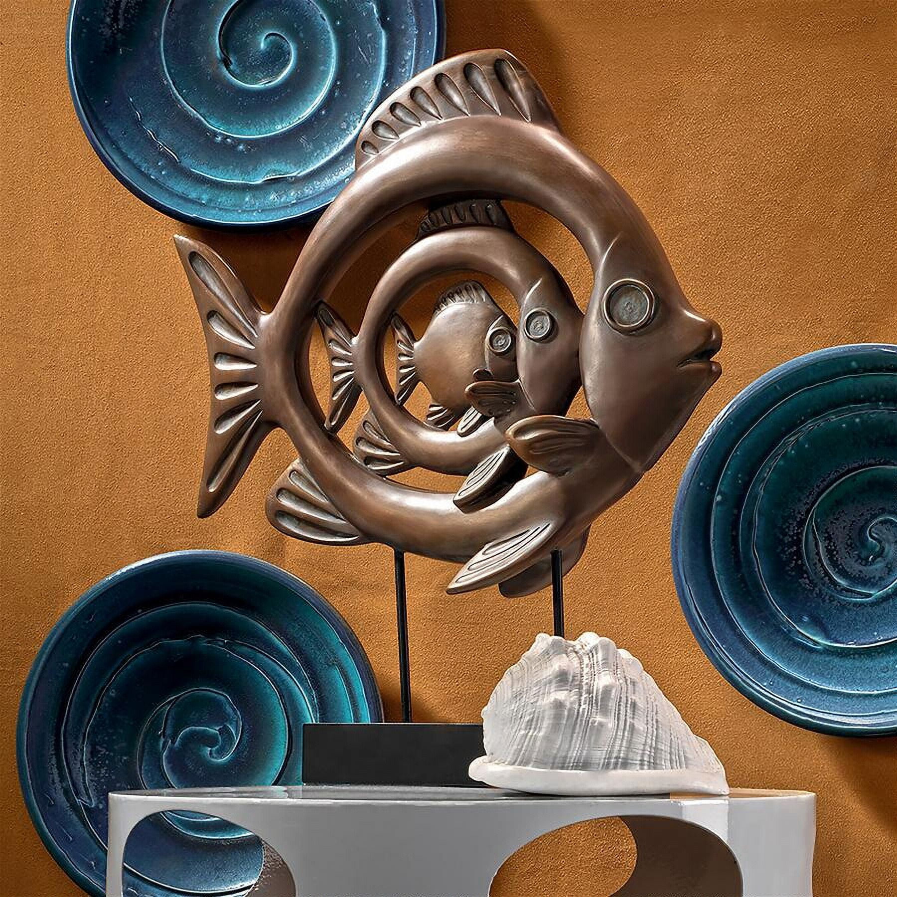 Design Toscano Concentric Tropical Ocean Fish Modern Art Statue ...