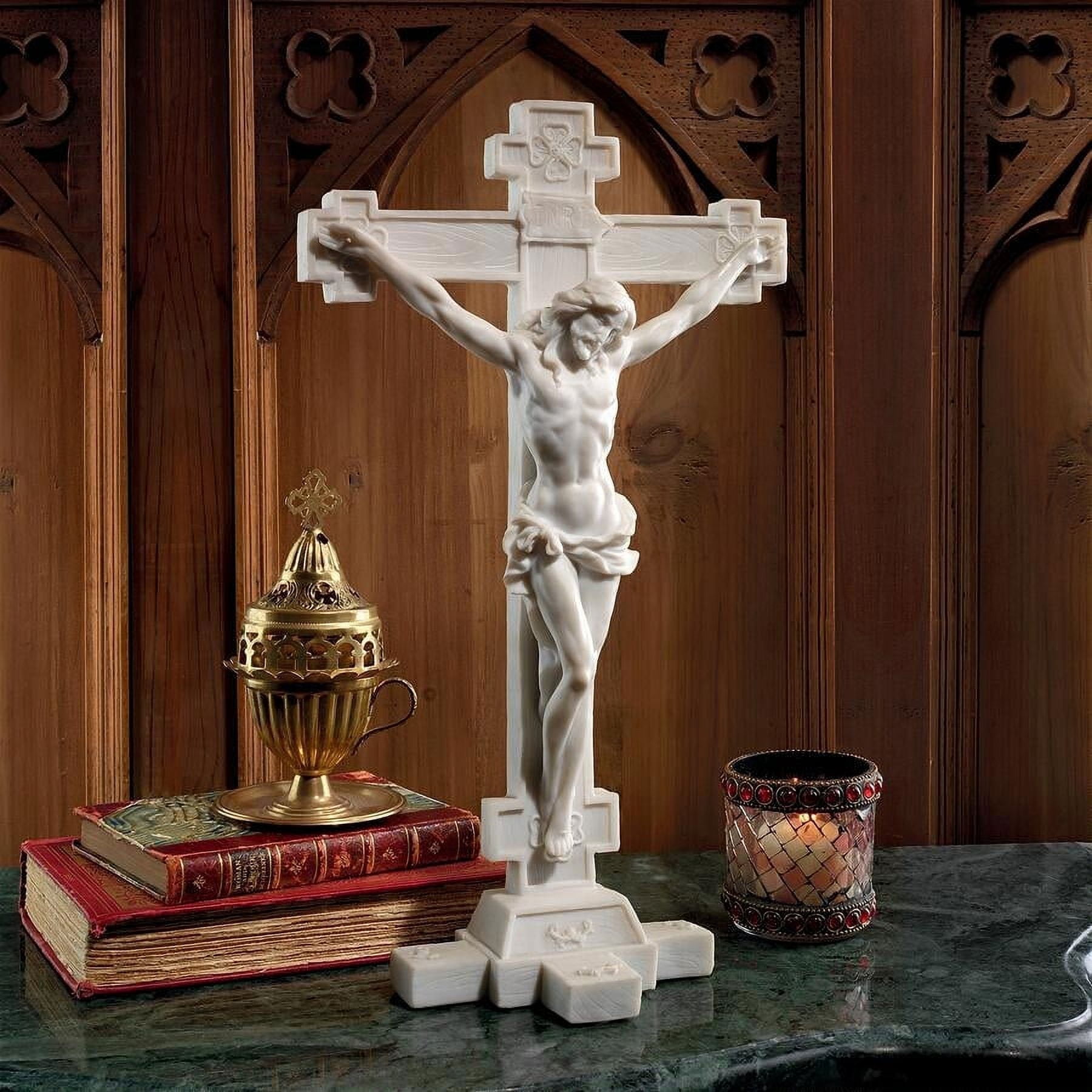Design Toscano Crucifix: Body of Christ Bonded Marble Resin Statue ...