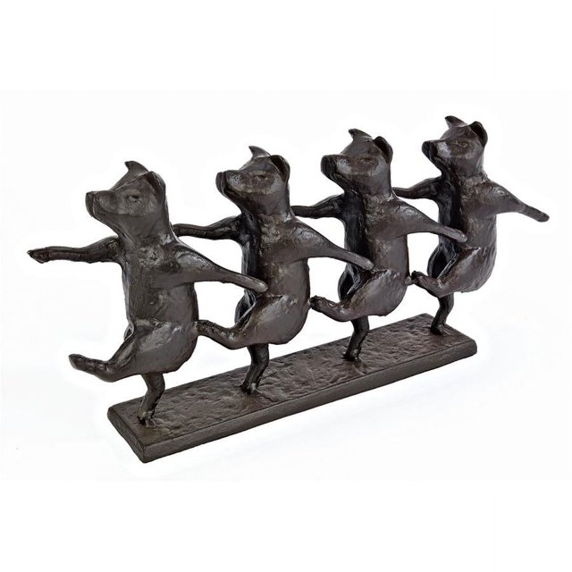 Design Toscano Dancing Pig Chorus Line Cast Iron Statue - Walmart.com