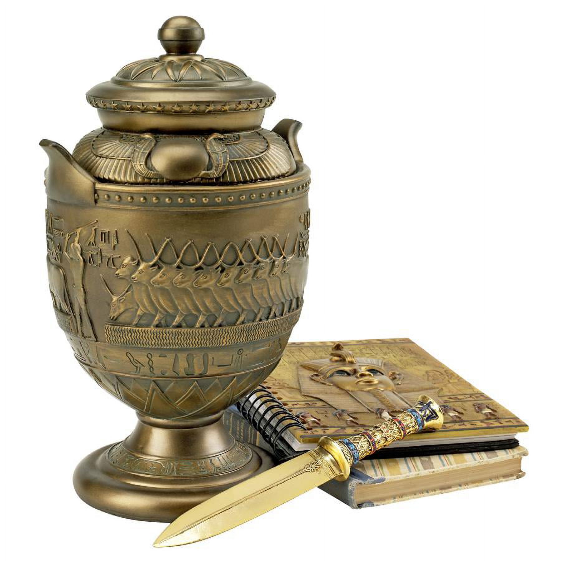 Design Toscano Divine Cult of Sacred Apis Egyptian Presentation Urn ...