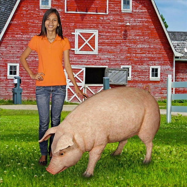 Design Toscano Divine Swine Life-Size Farm Pig Statue - Walmart.com