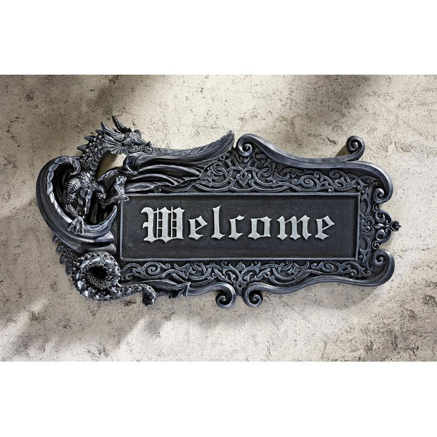 Design Toscano Dragon Welcome Wall Plaque - Walmart.com