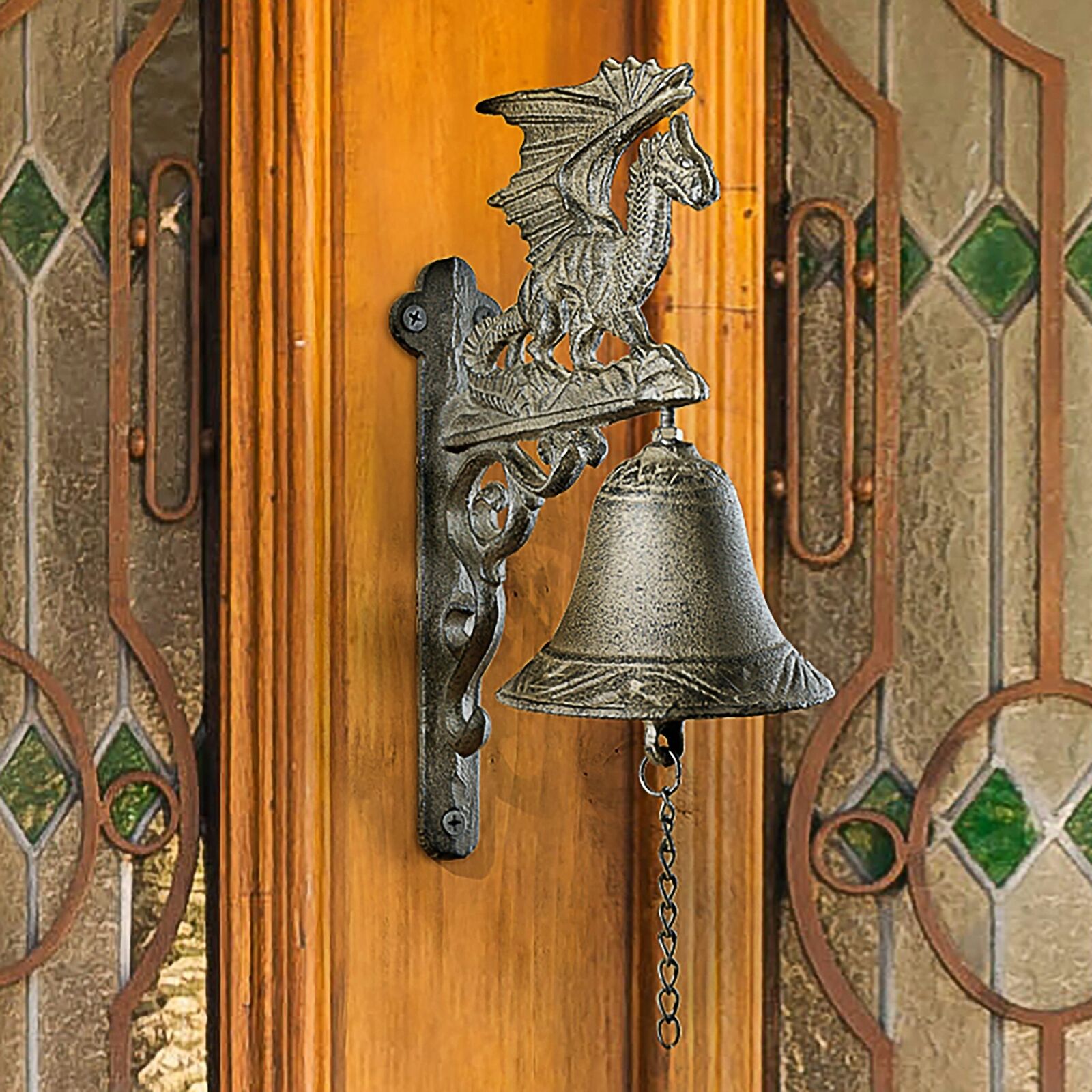 Design Toscano Dragon of Murdock Manor Gothic Iron Bell - Walmart.com
