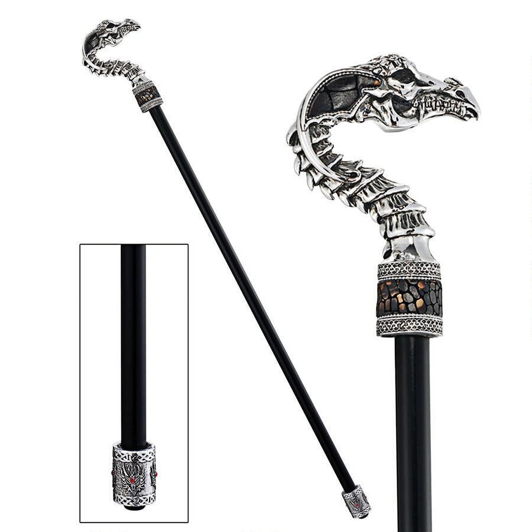 Design Toscano Dragonsthorne Drakkar Dragon Gothic Walking Stick ...