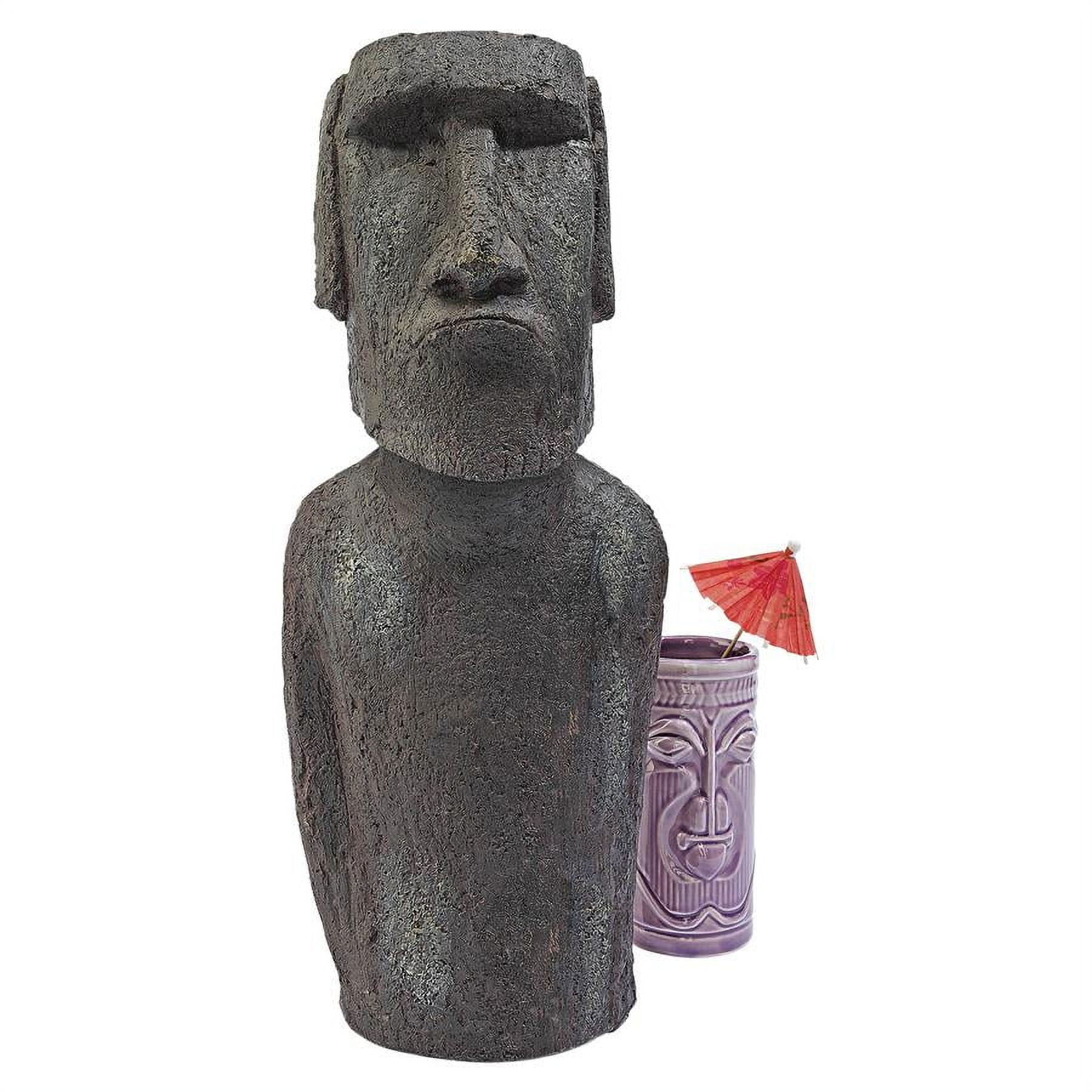 Design Toscano Easter Island Moai Statue, Small, Resin Garden Decor ...