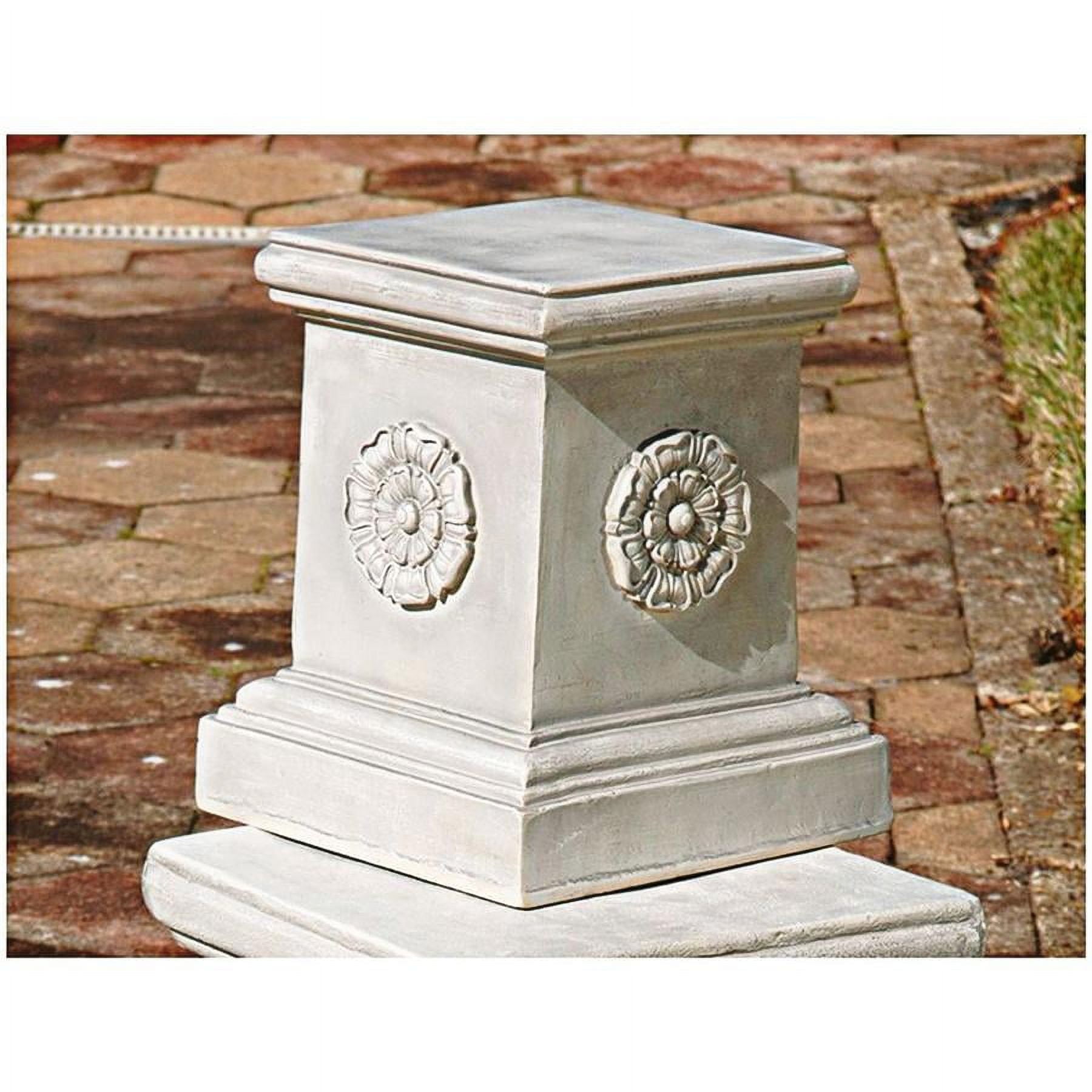 Design Toscano English Rosette Garden Sculptural Plinth: Large ...