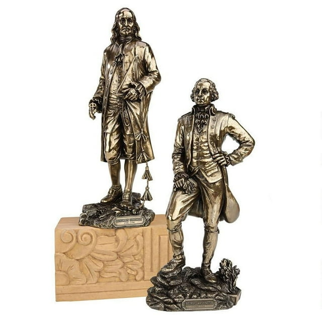 Design Toscano Founding Fathers: Franklin and Washington Statue: Set of ...
