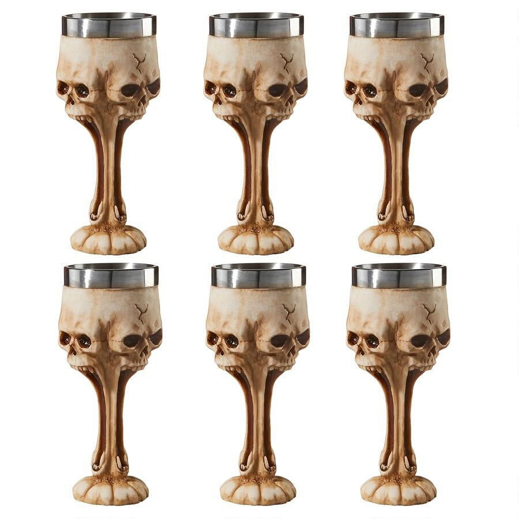 Design Toscano Gothic Scare Skull Goblet: Set of Six - Walmart.com