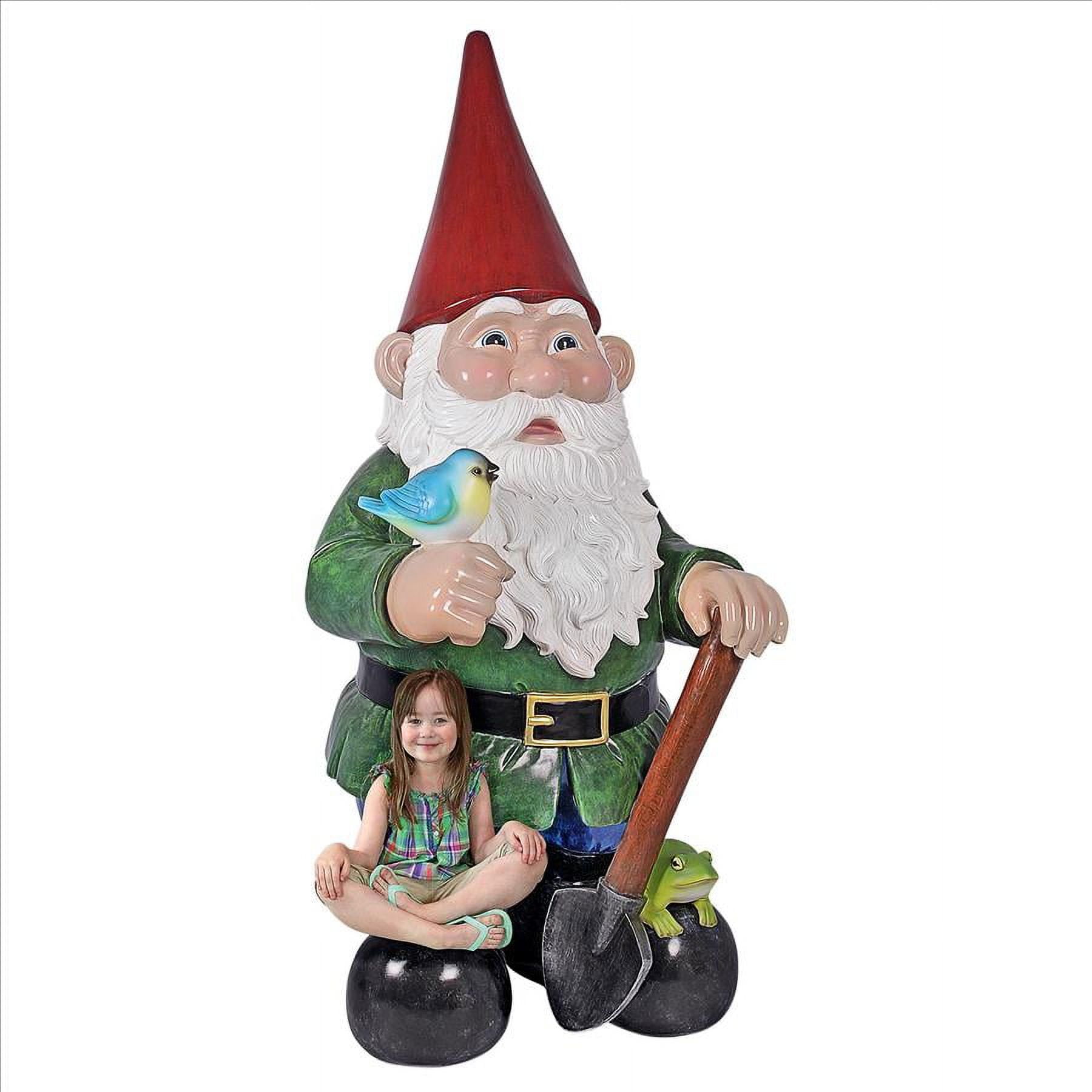 Design Toscano Gottfried the Giant's Bigger Brother Garden Gnome Statue ...