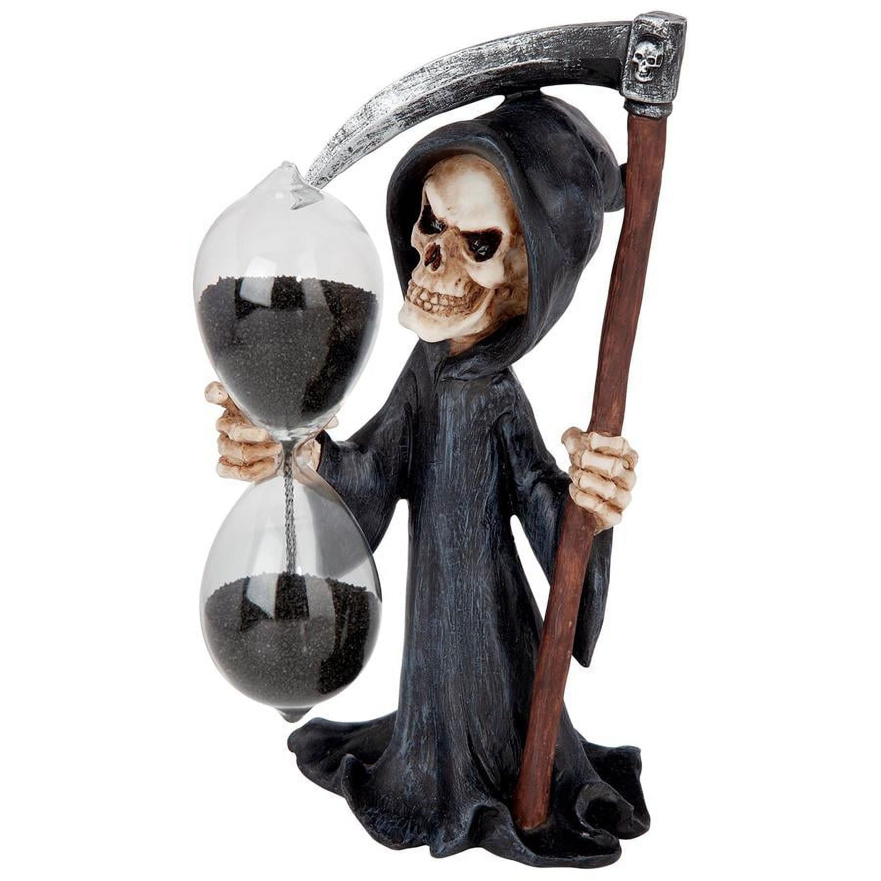 Design Toscano Grim Reaper, Time is Up Sand Timer Hourglass Statue ...