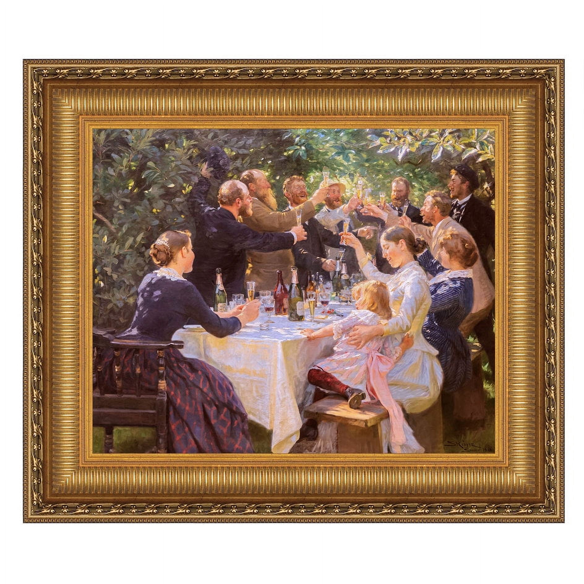 Design Toscano Hip Hip Hurrah! Artist Party at Skagen Framed Canvas ...