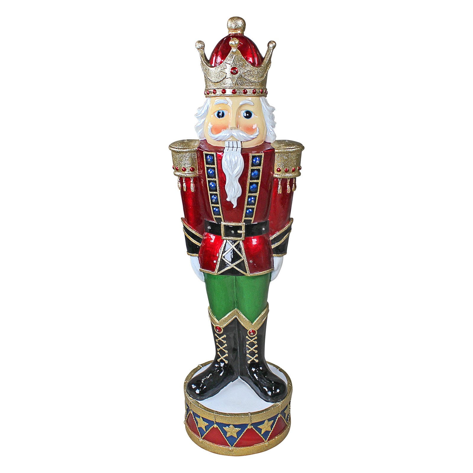 Design Toscano Illuminated Bavarian-Style Holiday Nutcracker Statue ...