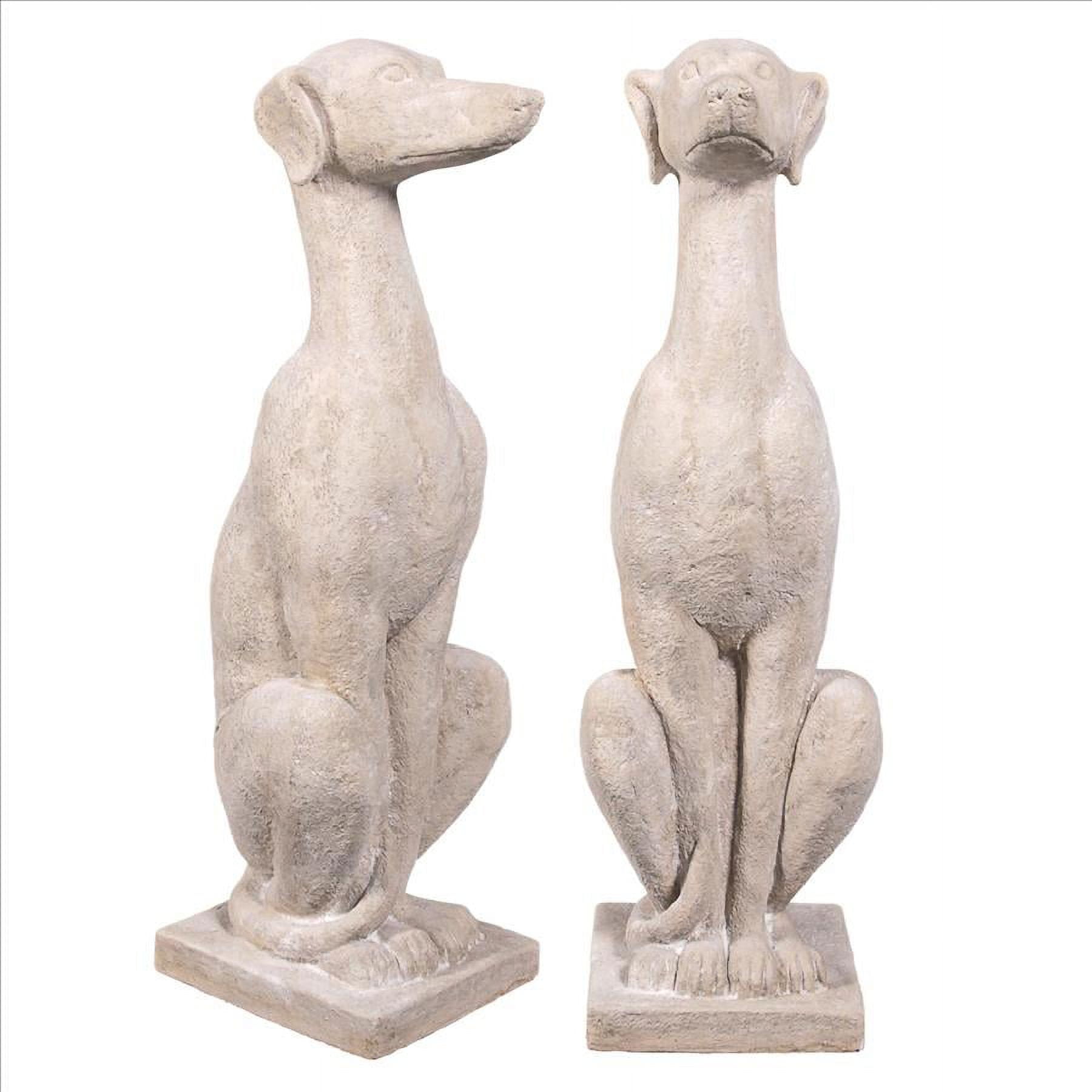 Design Toscano Italian Greyhound Art Deco Whippet Sentinel Dog Statue ...