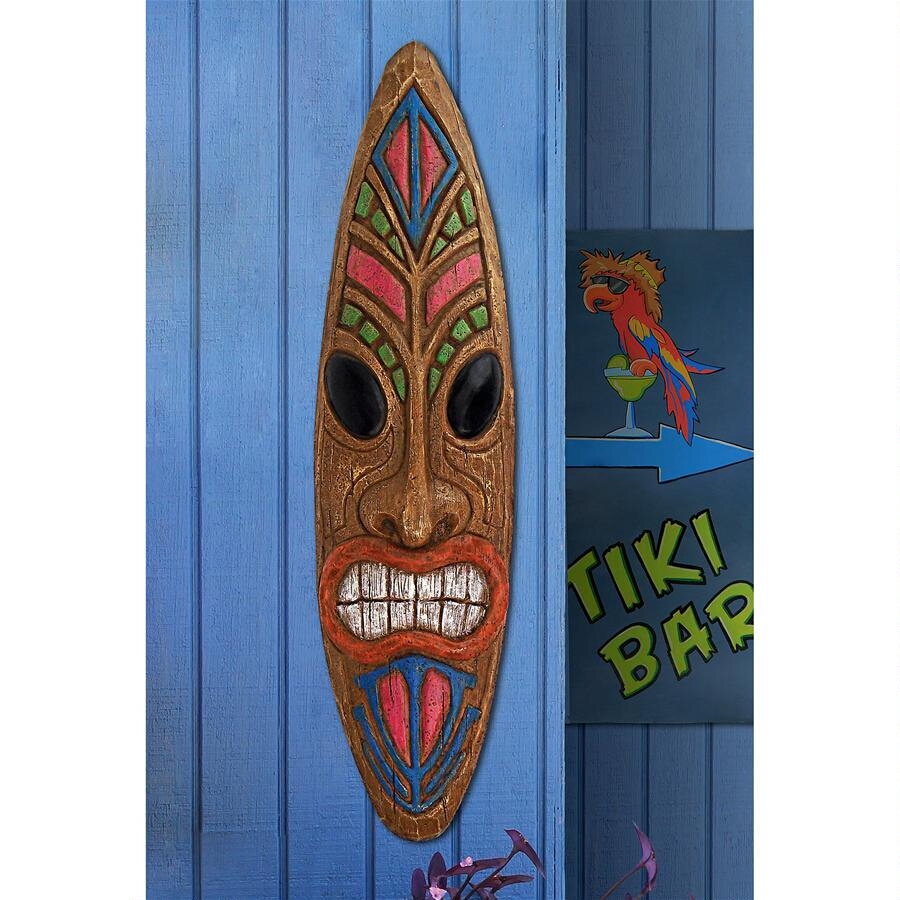 Design Toscano Ka Hekili Thunder God Tiki Mask Wall Sculpture: Each ...