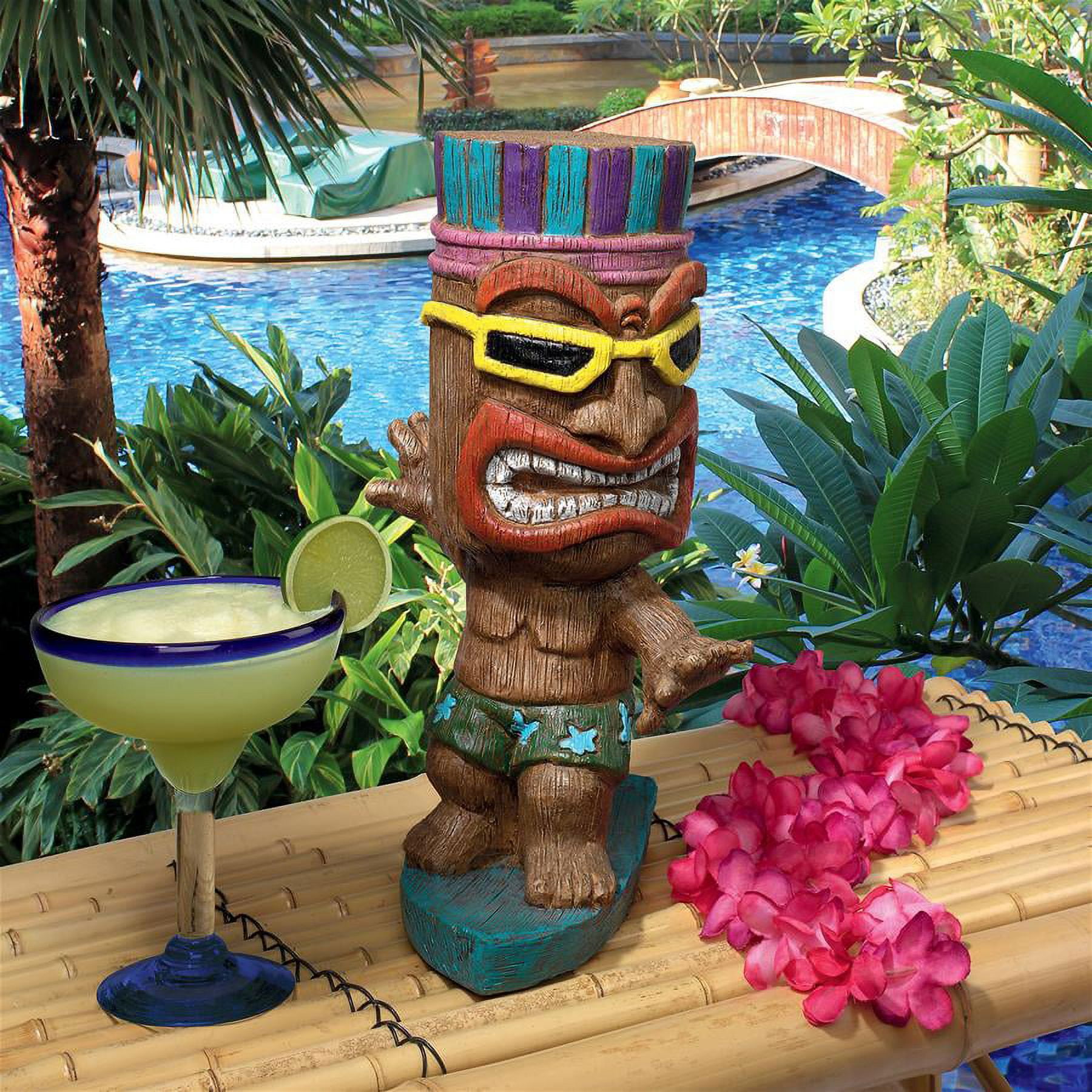 Design Toscano Kahuna Tiki Surfer Dude Statue - Walmart.com